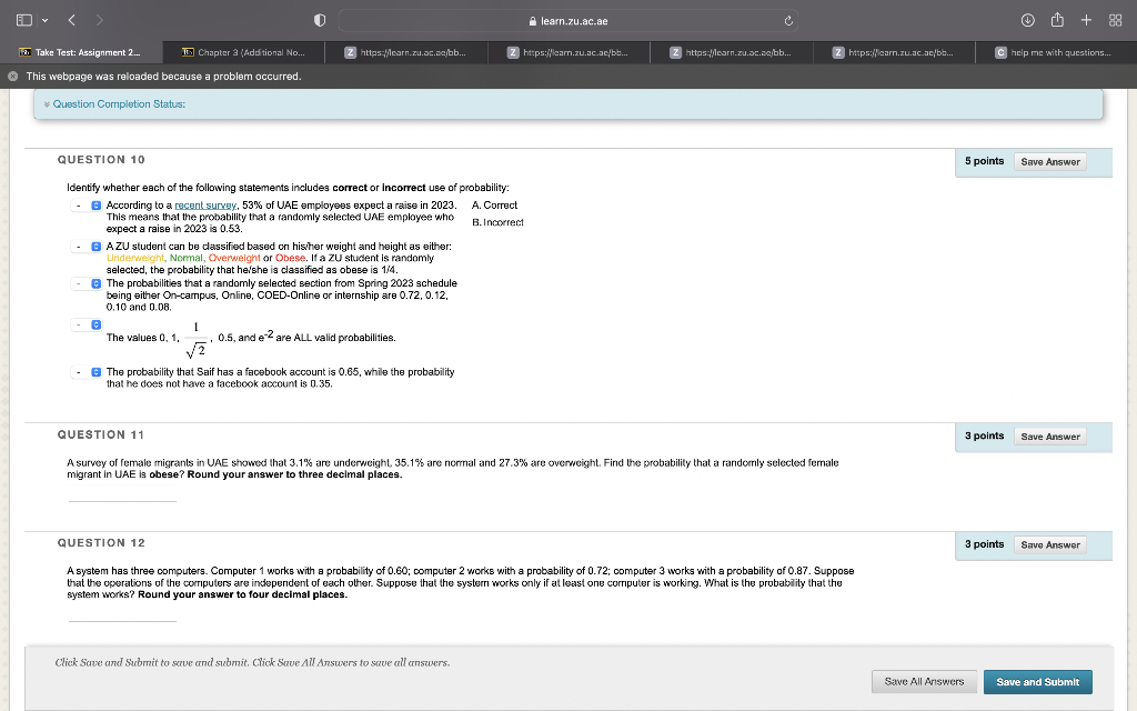 Solved Identify whether each of the following statements | Chegg.com