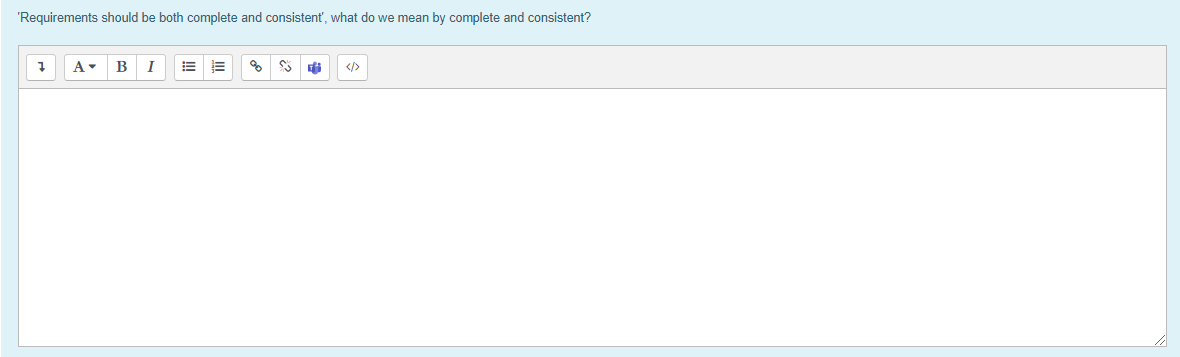 Solved "Requirements should be both complete and | Chegg.com