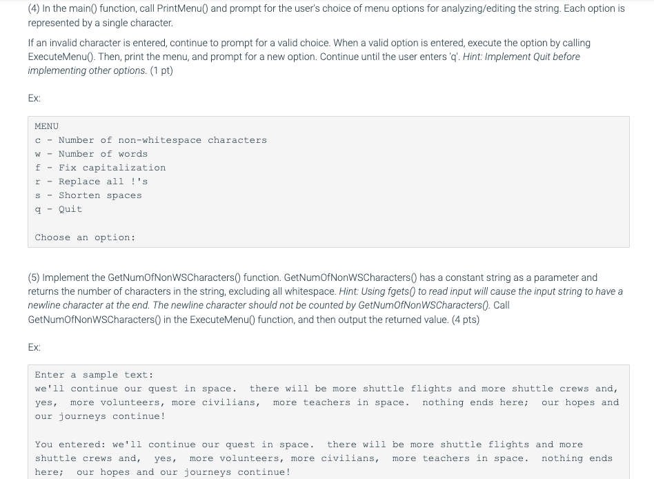 EX. Enter a sample text: we' 1 continue our quest in | Chegg.com
