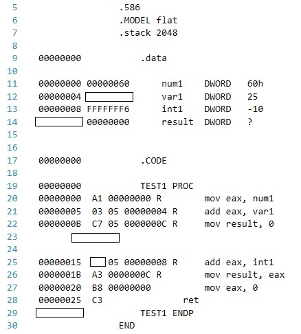 Solved Below is a part of an assembly listing file from | Chegg.com