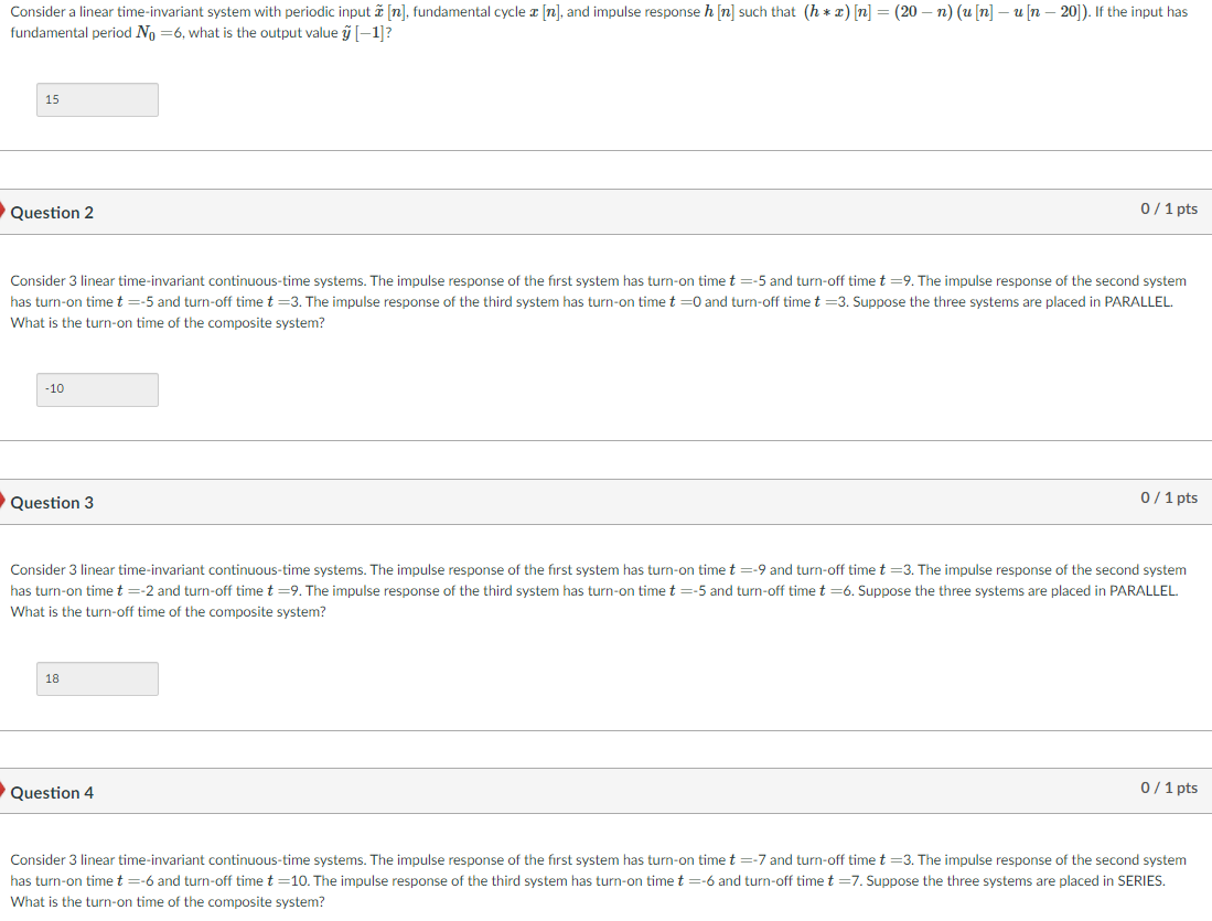 Solved Consider a linear time-invariant system with periodic | Chegg.com
