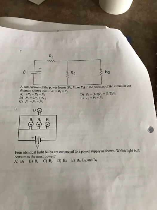 Solved R1 R2 R3 of the power losses (P. Po, or P'y) in the | Chegg.com