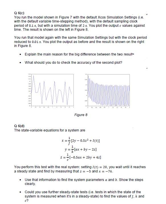Solved Q 6(a) Derive state-variable equations for the | Chegg.com