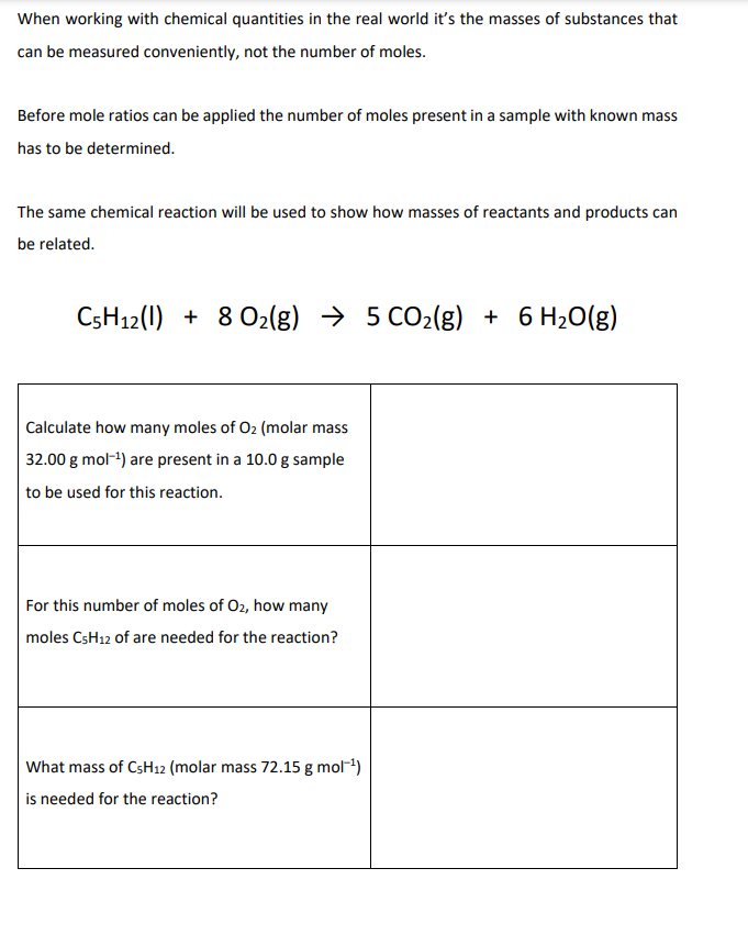 Solved When working with chemical quantities in the real | Chegg.com