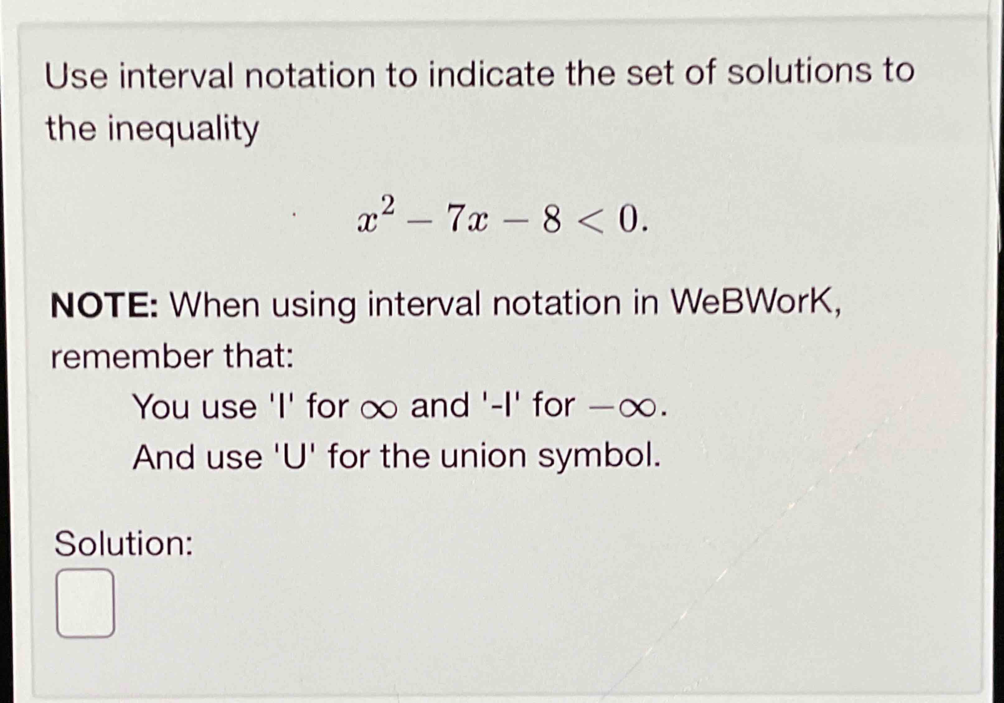 Solved Use interval notation to indicate the set of | Chegg.com
