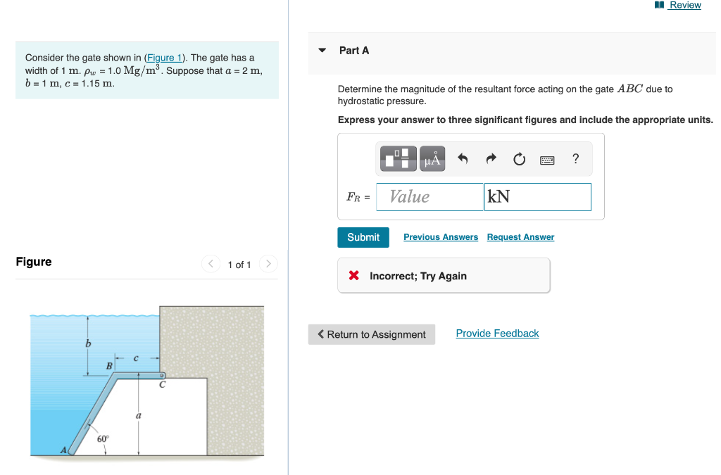 Solved Consider the gate shown in The gate has a Part A | Chegg.com