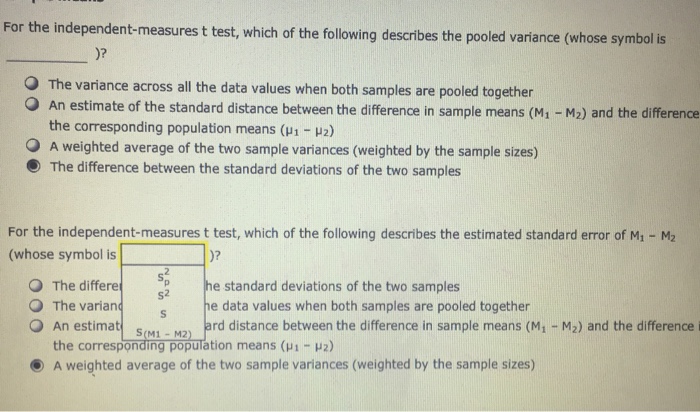 Solved 4. Differentiating pooled variance and the estimated | Chegg.com