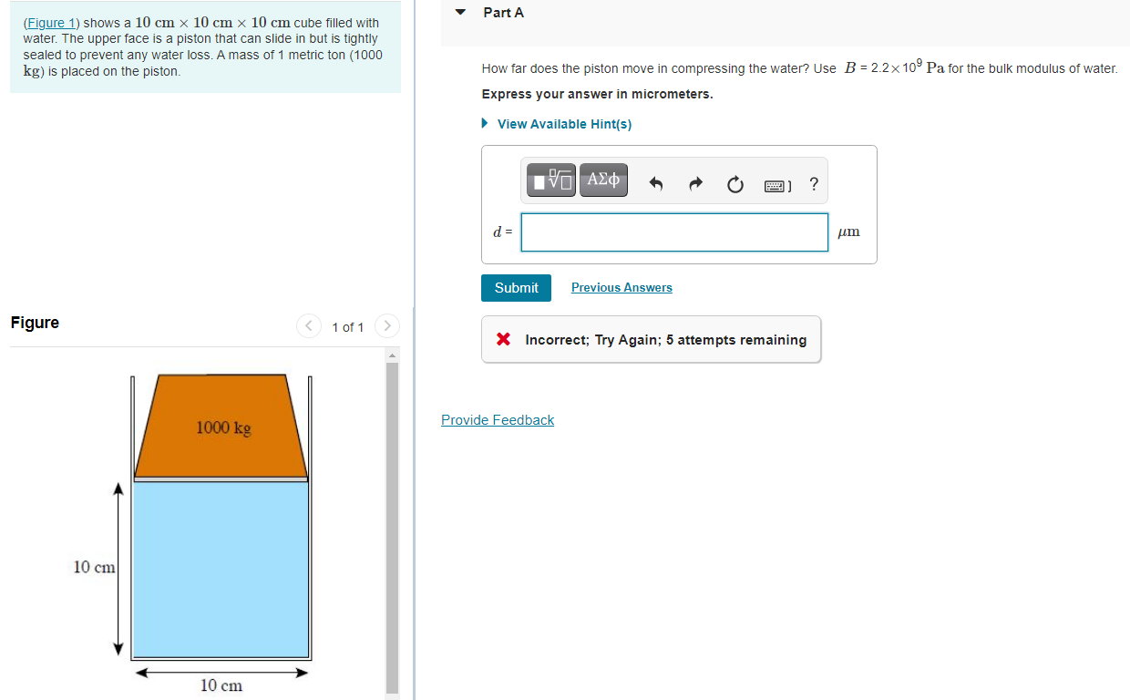 Solved Part A (Figure 1) shows a 10 cm x 10 cm x 10 cm cube | Chegg.com