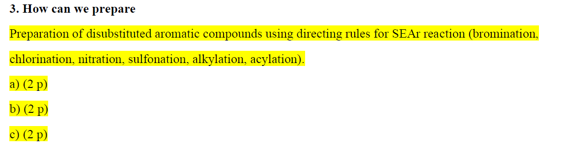 Solved 3. How can we prepare Preparation of disubstituted | Chegg.com