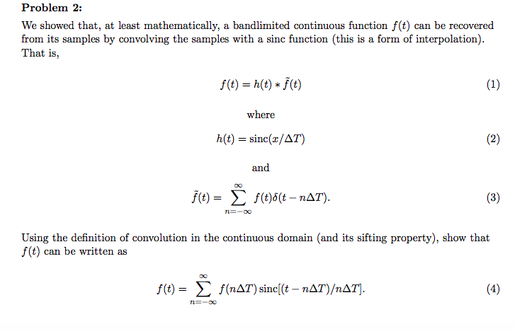 Problem 2: We showed that, at least mathematically, a | Chegg.com