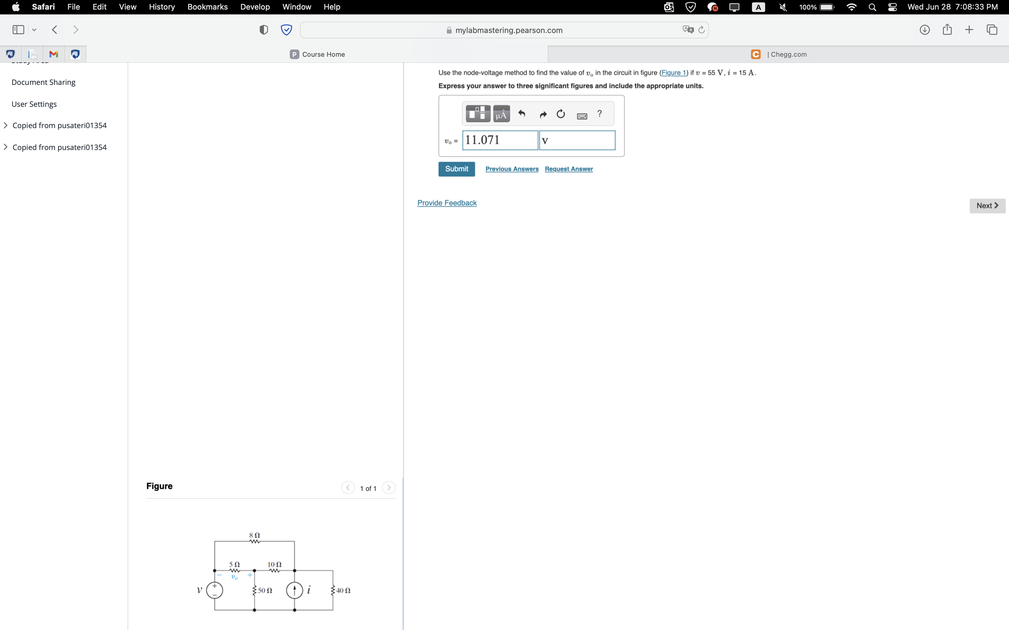 Solved Document Sharing User Settings Copied from | Chegg.com