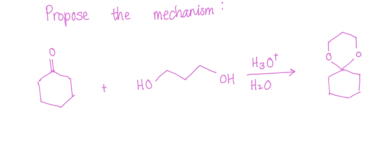 Solved Propose the mechanism : H₃ of OH + H2O HO | Chegg.com