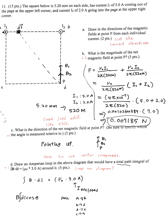 Solved 11. (15 pts.) The square below is 5.20 mm on each | Chegg.com
