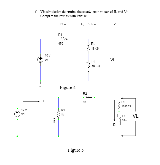 Solved Part 4. Series R-L Circuits a. b. Construct the | Chegg.com
