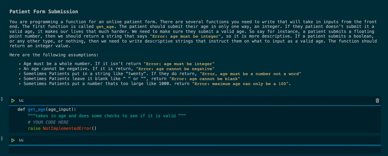 Solved Patient Form Submission You are programming a | Chegg.com