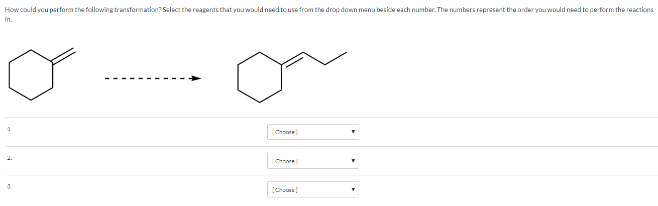Solved reagents list to choose from: OsO4, NMO O3 | Chegg.com