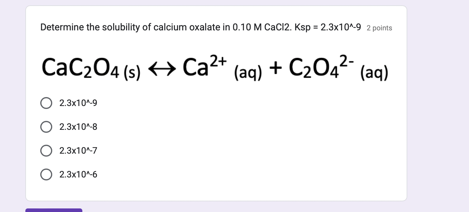 Solved Datermine the solubility of calcium oxalate in | Chegg.com