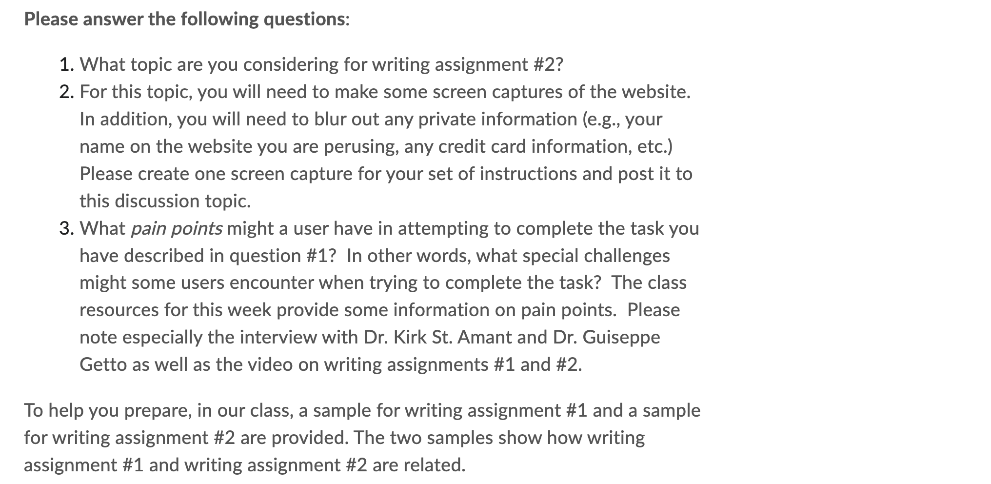 Please answer the following questions: 1. What topic | Chegg.com