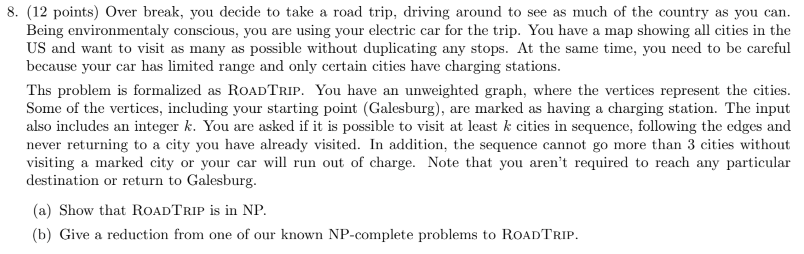 Solved The list of known NP-Complete problems are | Chegg.com