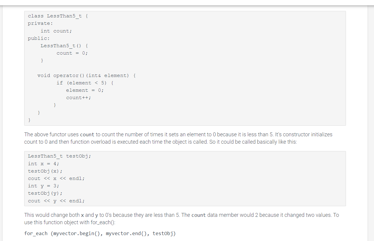 Solved tor_each() Complete main() using algorithms from the | Chegg.com