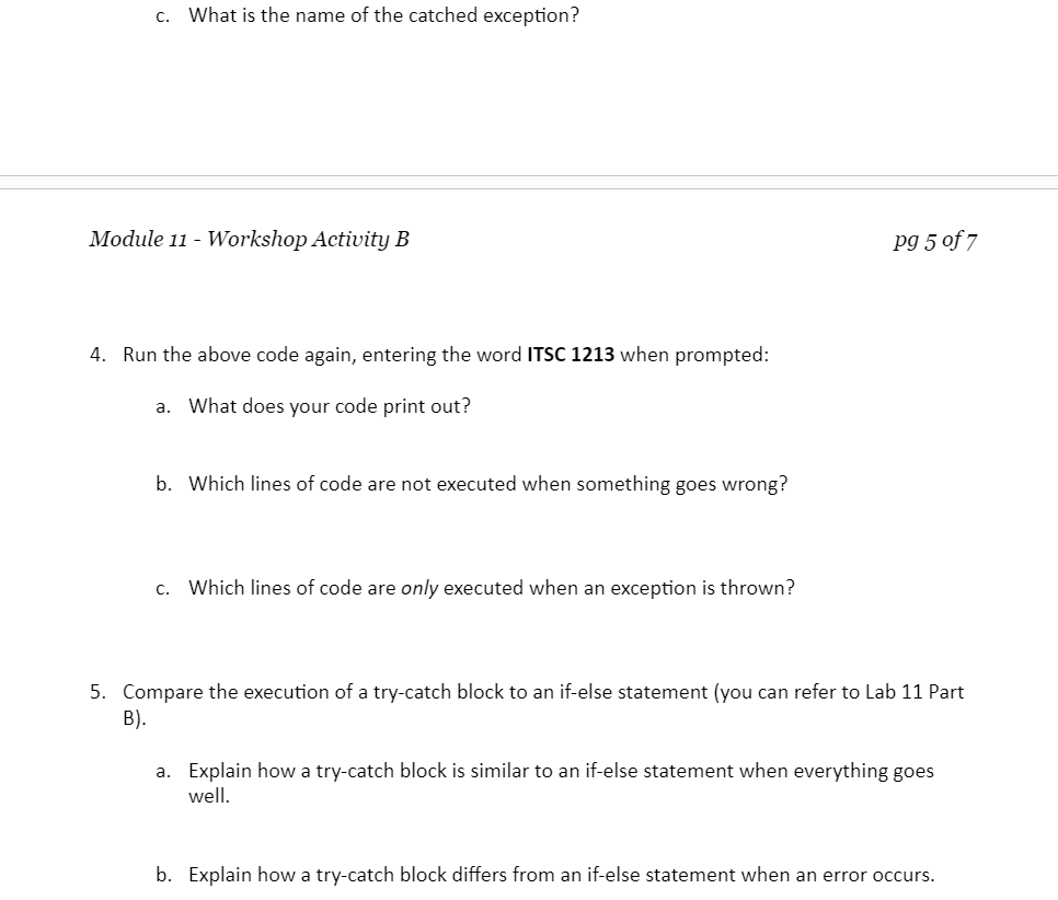 Solved When A Method Detects An Error It Can Create And