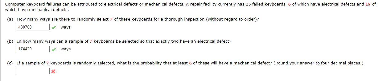 Solved Computer keyboard failures can be attributed to | Chegg.com