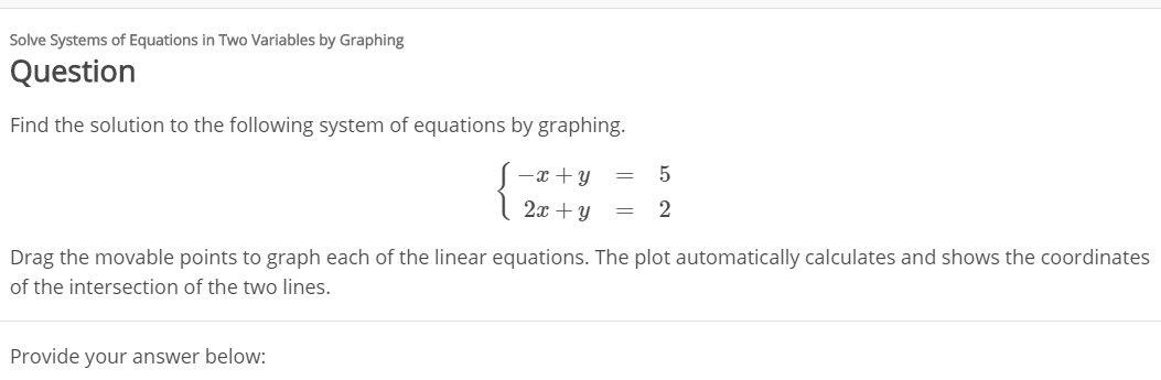 Solved Solve Systems of Equations in Two Variables by | Chegg.com