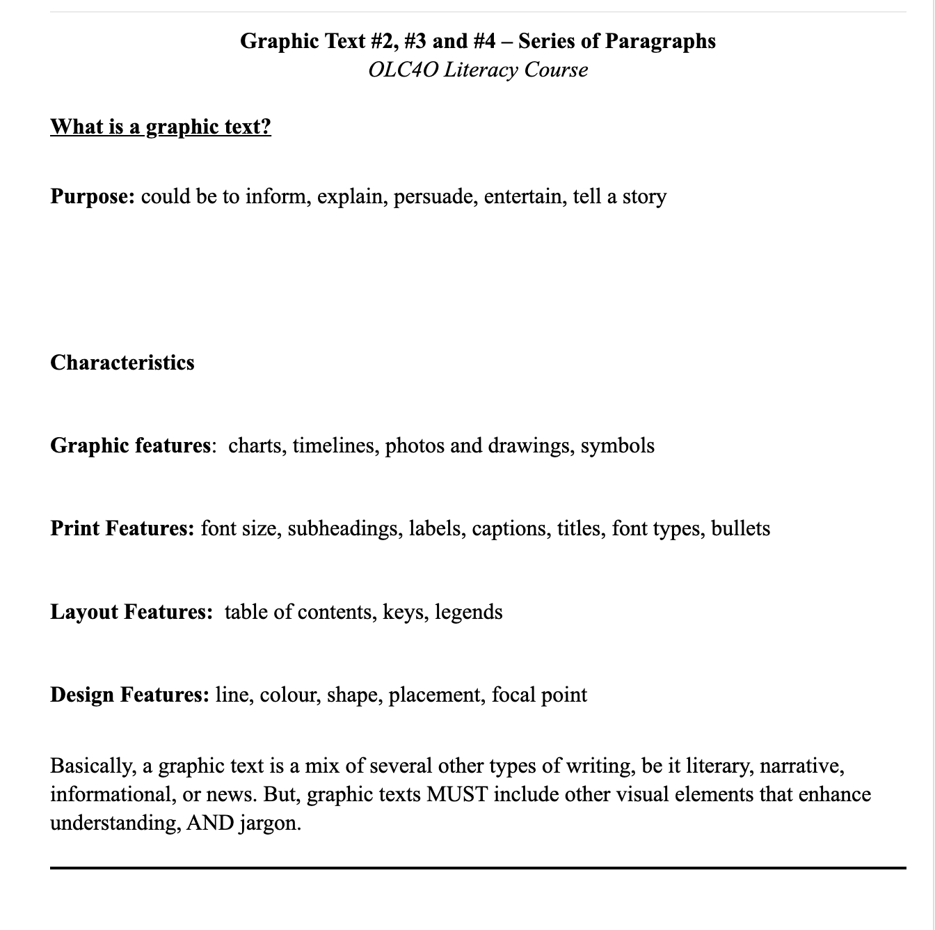 Graphic Text 2 3 And 4 Series Of Paragraphs Chegg