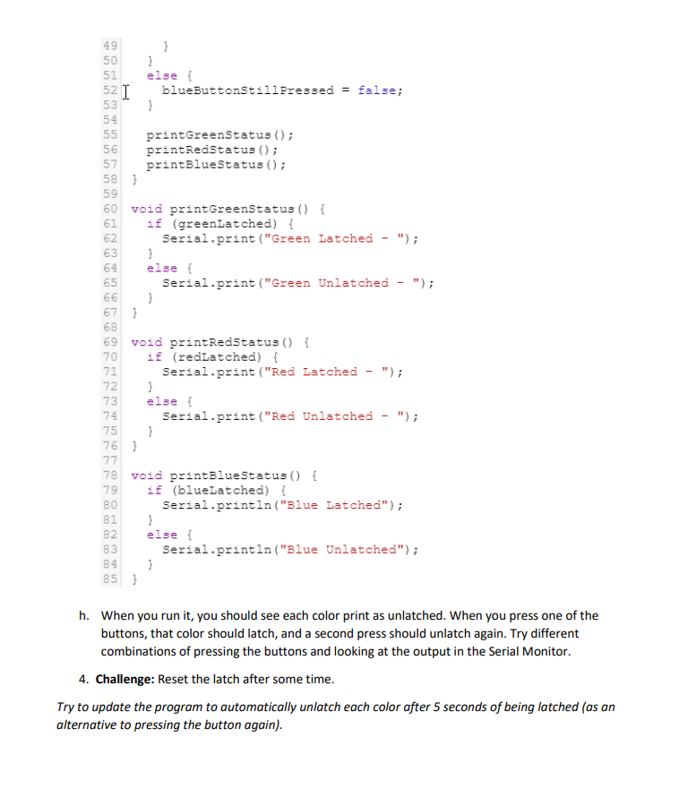 Solved We're going to connect one LED (with its resistor) to | Chegg.com