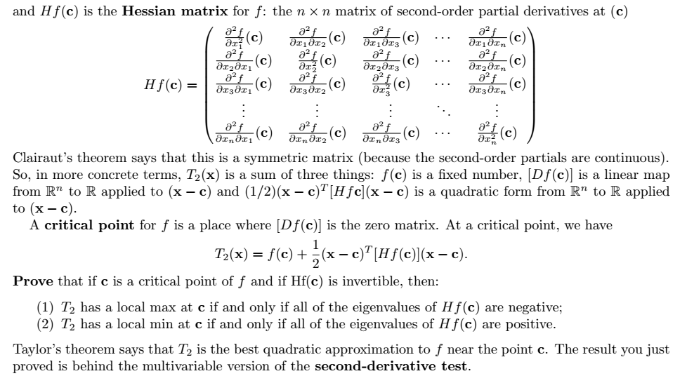Solved Problem 2: Suppose f: Rn → R is a differentiable | Chegg.com