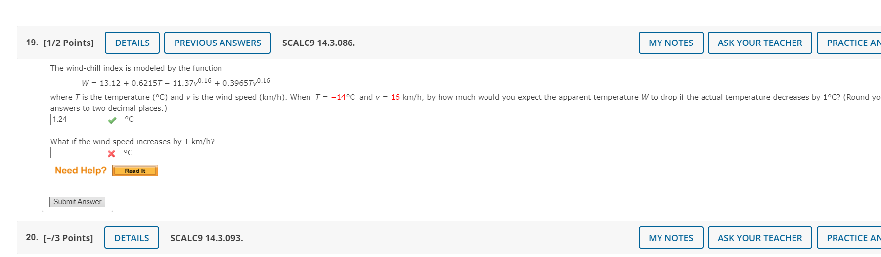 Solved 19. [1/2 points) DETAILS PREVIOUS ANSWERS SCALC9 | Chegg.com
