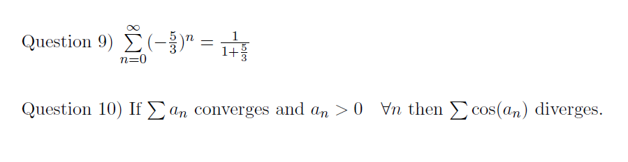 Solved For a TRUE statement you must explain and prove in | Chegg.com