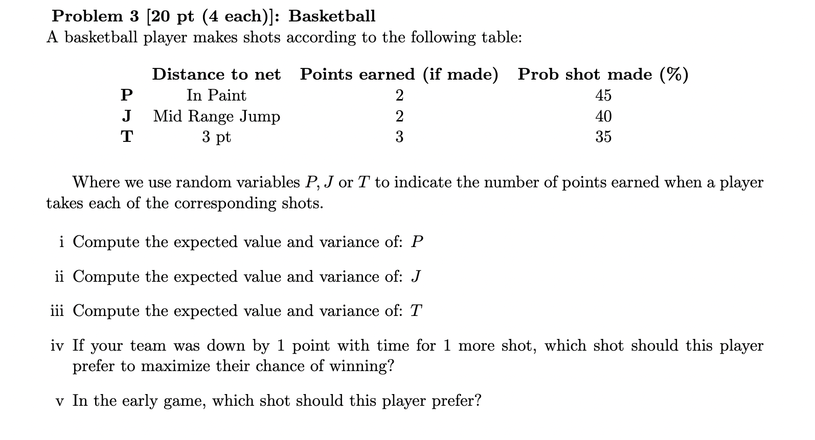Solved Please solve each subquestion of problem 3 ﻿ with | Chegg.com