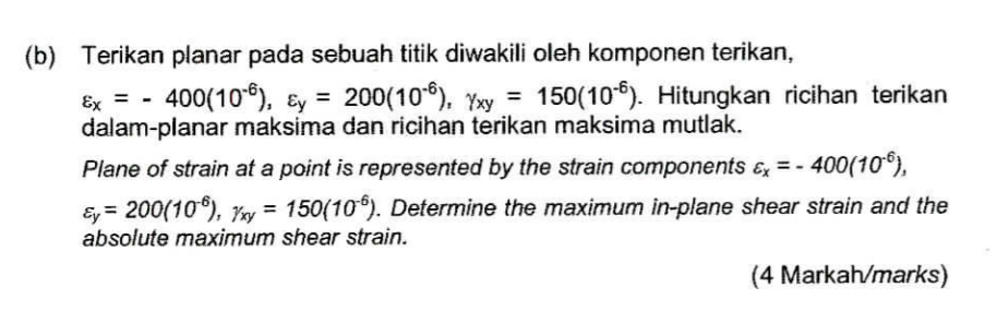 Solved 1. (a) Satu rasuk kayu diperkukuhkan dengan dua plat | Chegg.com