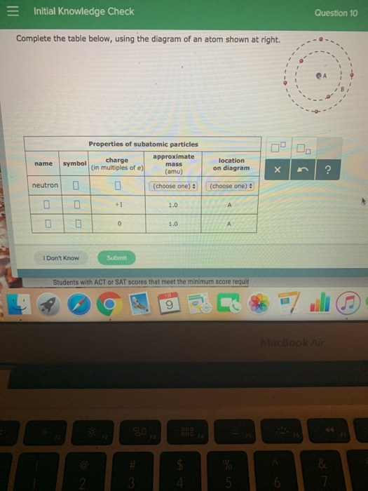Solved Initial Knowledge Check Question 10 Complete the | Chegg.com