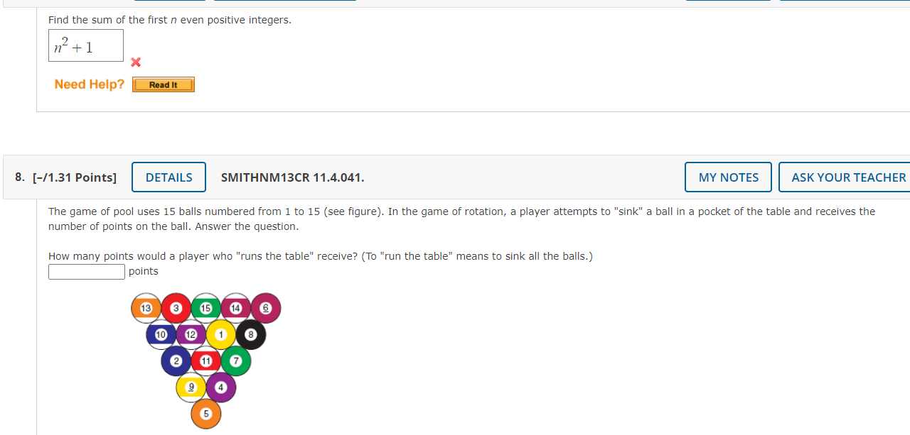 Solved Find the sum of the first n even positive integers. | Chegg.com