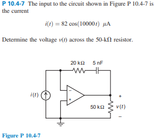 Solved P 10.4-7 ﻿The input to ﻿the circuit shown in ﻿Figure | Chegg.com