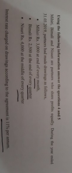 Solved Using the following information answer the questions | Chegg.com