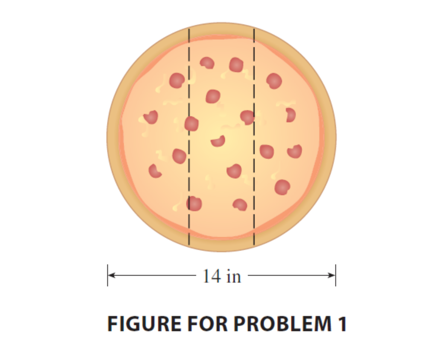 Solved Assume that the pizza has diameter D, and not just | Chegg.com