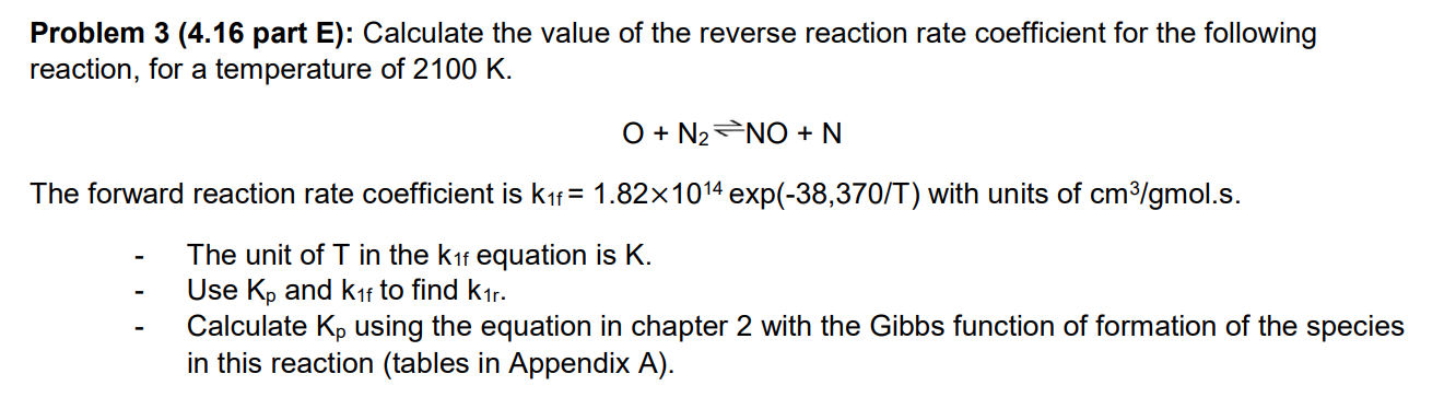 Problem 3 (4.16 part E): Calculate the value of the | Chegg.com