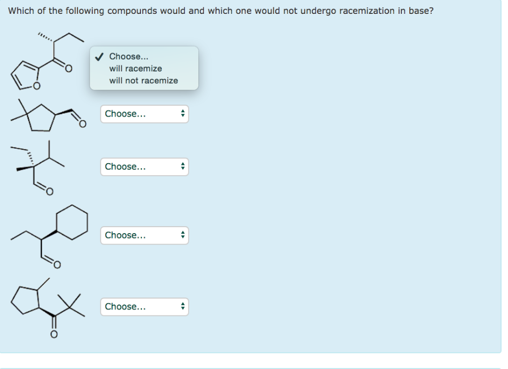 Solved Which of the following compounds would and which one | Chegg.com