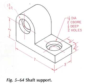 Solved Fig. 5-64 Shaft support. | Chegg.com