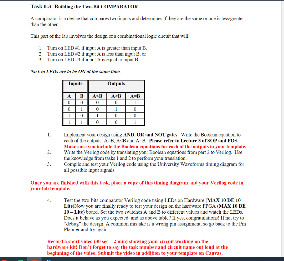 Solved I need help finding the boolean equations for A
