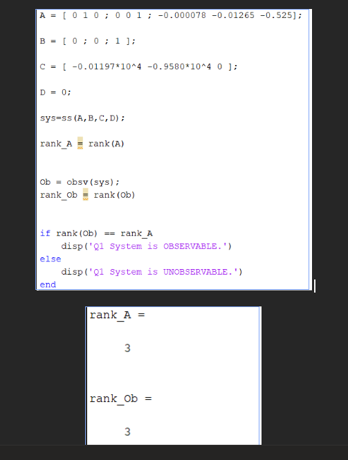 Solved rank_A = 3 rank_ob = 3 | Chegg.com