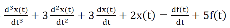 Solved is defined as the input f(t) and the output x(t) of | Chegg.com