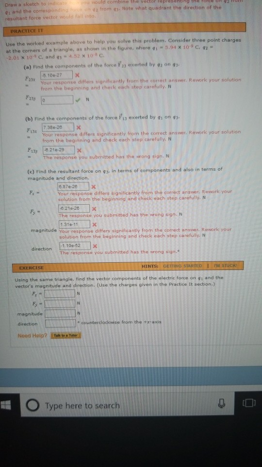 Solved XANPLE 15 e Triangle Goal Apply Coulomb's law in two | Chegg.com Solved XANPLE 15 e Triangle Goal Apply Coulomb's law in two | Chegg.com