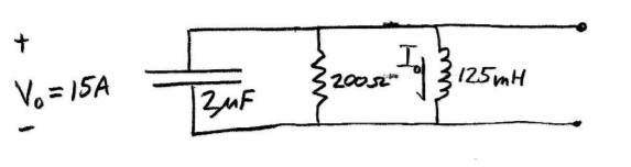 Solved In the RLC circuit below, find v(t) for t>0 and graph | Chegg.com