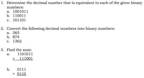 Solved 1. Determine the decimal number that is equivalent to | Chegg.com