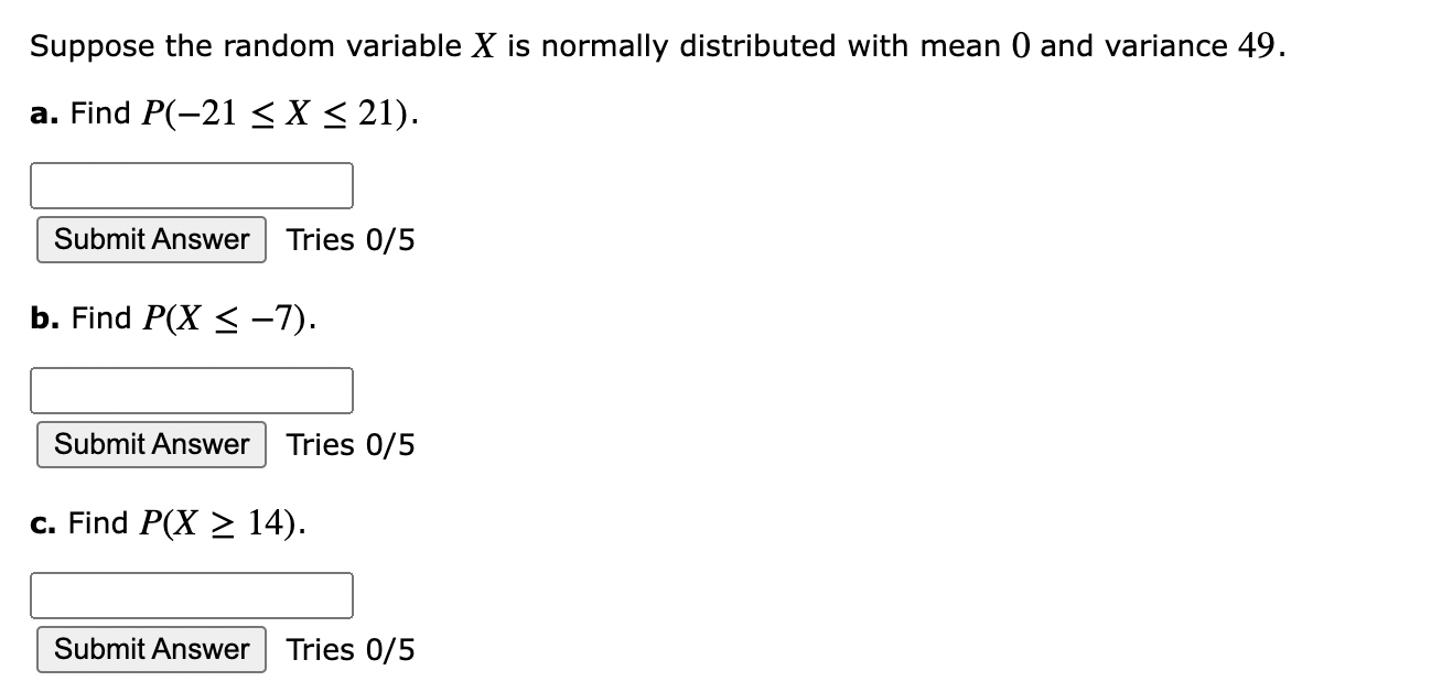Solved Suppose the random variable X is normally distributed | Chegg.com