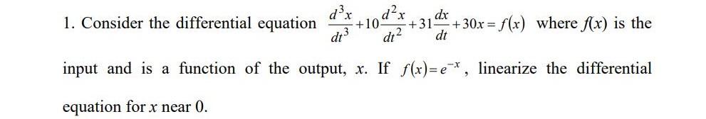Solved 1. Consider the differential equation | Chegg.com